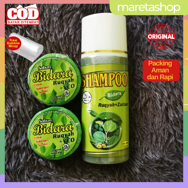 Paket sabun dan shampoo bidara ruqyah untuk gatal / 1 paket bidara ...