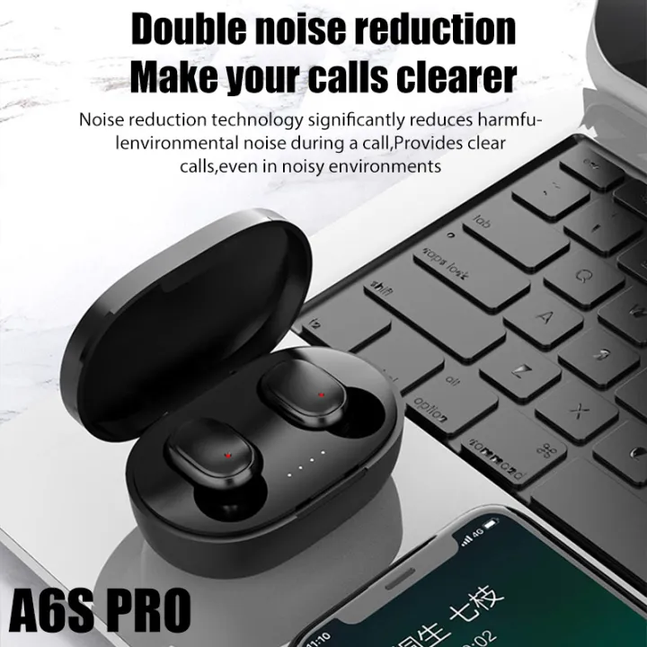 A6s Pro Tws Bluetooth Earphone Wireless Headphone Sports Earbuds Gaming Headset With Dual ...