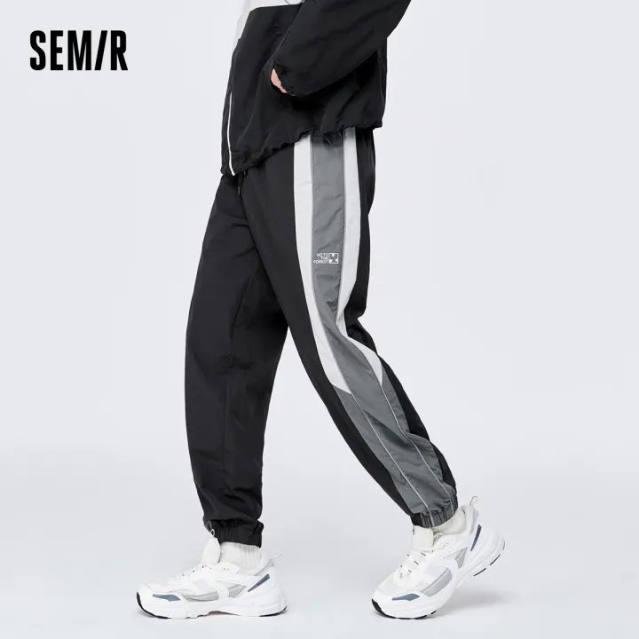 Semir กางเกงลำลองผู้ชาย2022ฤดูใบไม้ร่วงใหม่หลวมพิมพ์ตัวอักษรแนวโน้มแฟชั่น Leggings Men'S ...
