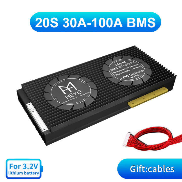 20S 60V BMS Lifepo4สำหรับ32650 32700 Batt 30A 40A 50A 60A 80A 100A ...