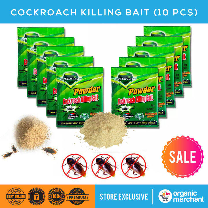 Green Leaf, High Quality, Cockroach Killing Bait 5 Packets Effective ...