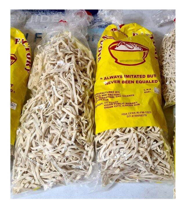 Ilocos Miki Noodles Vigan Miki Noodles from Ilocos Sur Miki Lomi Dried ...