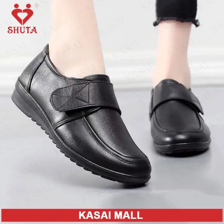 The new 2022 SHUTA black shoes for kids rubber boys shoes school show ...