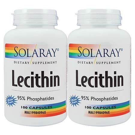 Solaray Lecithin 95% Phosphatides Capsules 2x120's (For Fat Metabolism ...