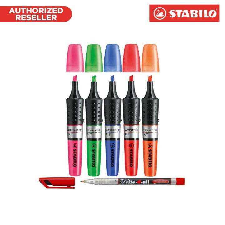 STABILO Luminator Multicolor 5s with STABILO Write-4-All Super Fine ...