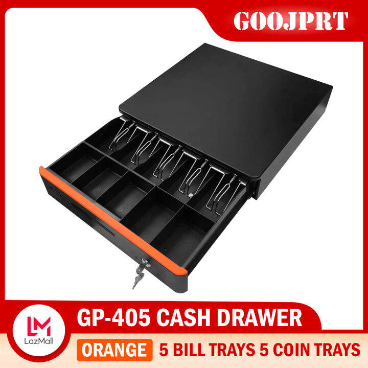 GOOJPRT GP-405 Heavy Duty Cash Drawer Manual and Automatic POS System 5 ...