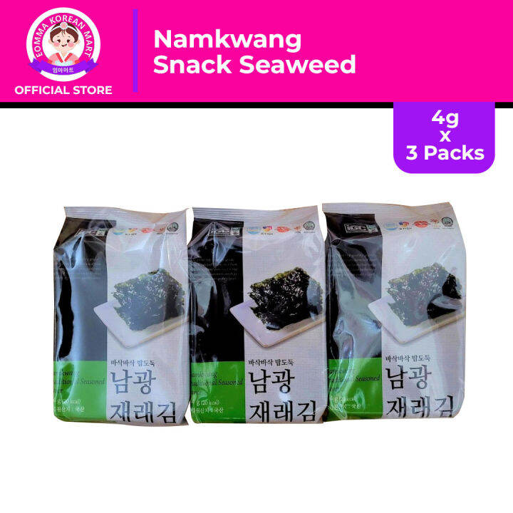 Namkwang Snack Seaweed 4g (Pouch | Pack of 3) | Lazada PH