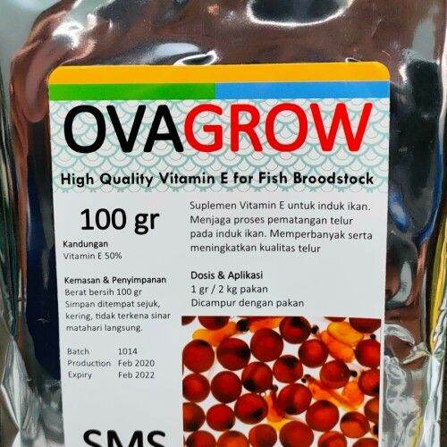 Ovagrow vitamin E untuk indukan ikan penyubur telur telor ova grow ...