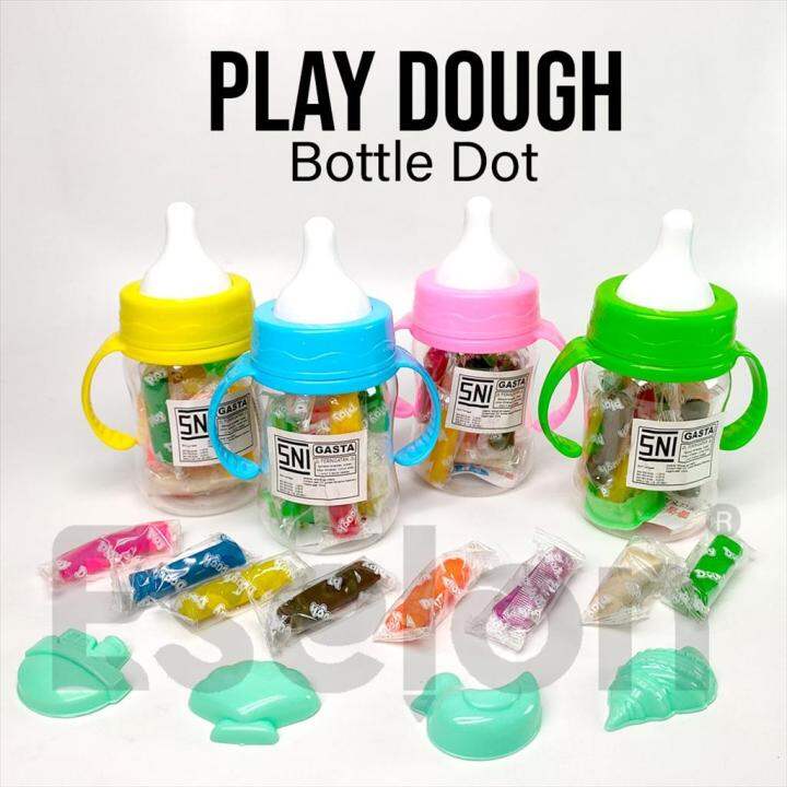 Playdough set SNI Botol Dot TK5010 / plastisin / malam | Lazada Indonesia