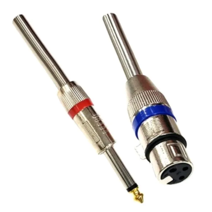 XLR FEMALE & PL-55 MALE LONG SPRING HEAVY DUTY (PAIR.) | Lazada PH