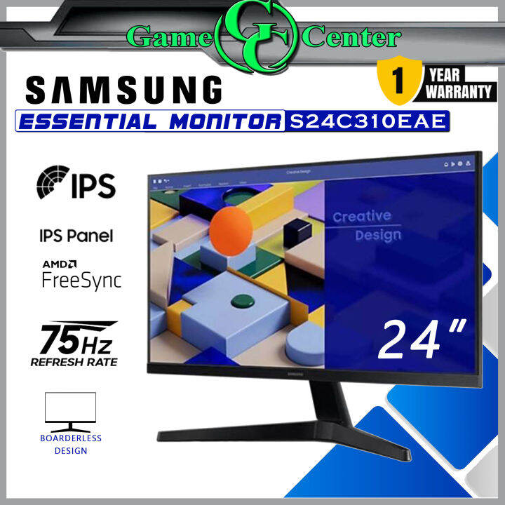 SAMSUNG S3 24" 1920x1080 Resolution S24C310EAE Essential Monitor 24 ...