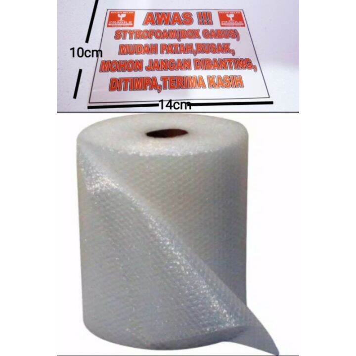 EKSTRA PACKING BUBBLE + STICKER PERINGATAN PAKET PESANAN | Lazada Indonesia