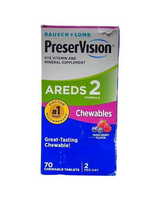 PreserVision AREDS 2 Formula Eye Vitamin and Mineral Supplement, Mixed ...