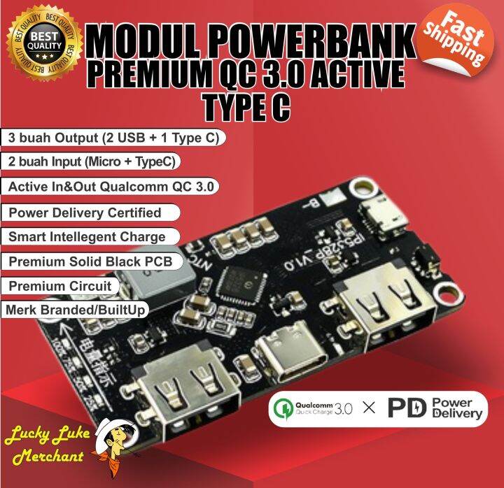 Powerbank Quick Charge 3.0 Mainboard Motherboard Modul DIY power bank ...
