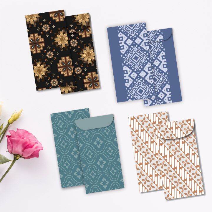 Angpao Wedding Amplop Kondangan Angpau Panjang Amplop Motif Batik ...