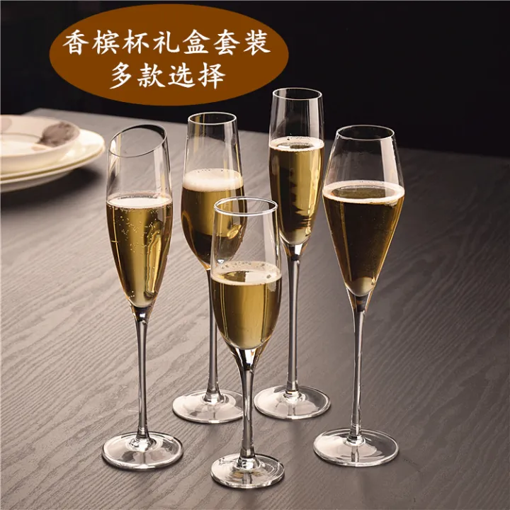 Cham-Pagne Glasses-Elegant Flutes-Hand Blown Cham-Pagne Flutes Glass ...