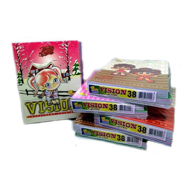 Buku Tulis 1 Pack Vision 38 Lembar isi 10 Buku | Lazada Indonesia