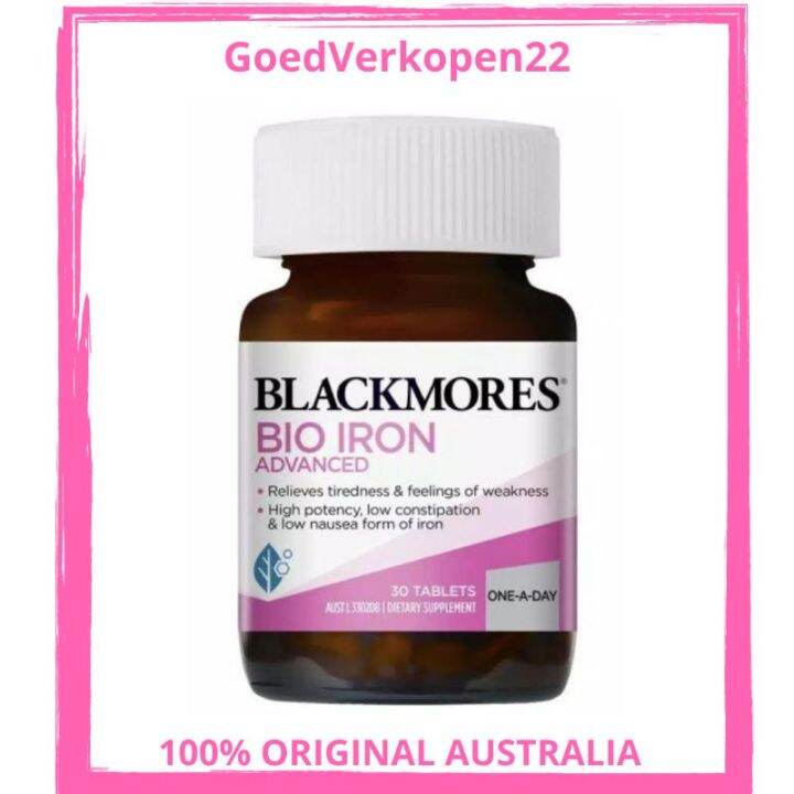 Blackmores Bio Iron Advanced 30 Tablets | Lazada Indonesia