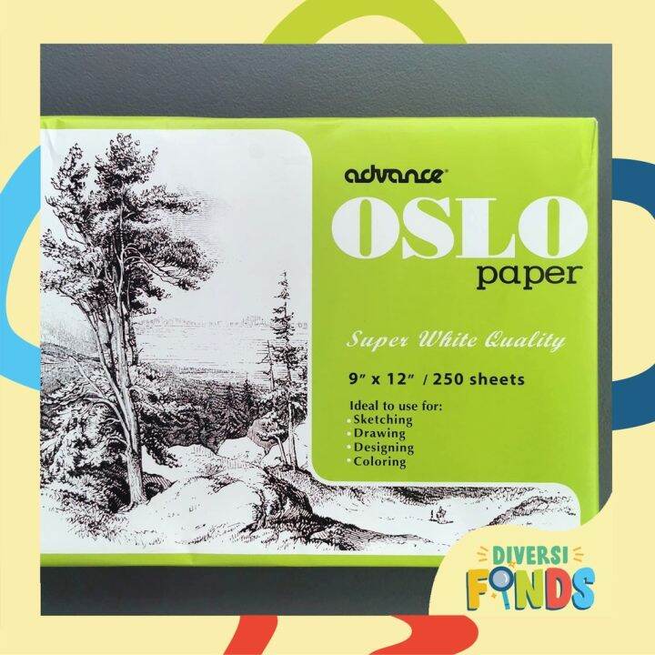 Advance Oslo Paper - 9 x 12 - 250 sheets - 100 GSM | Lazada PH