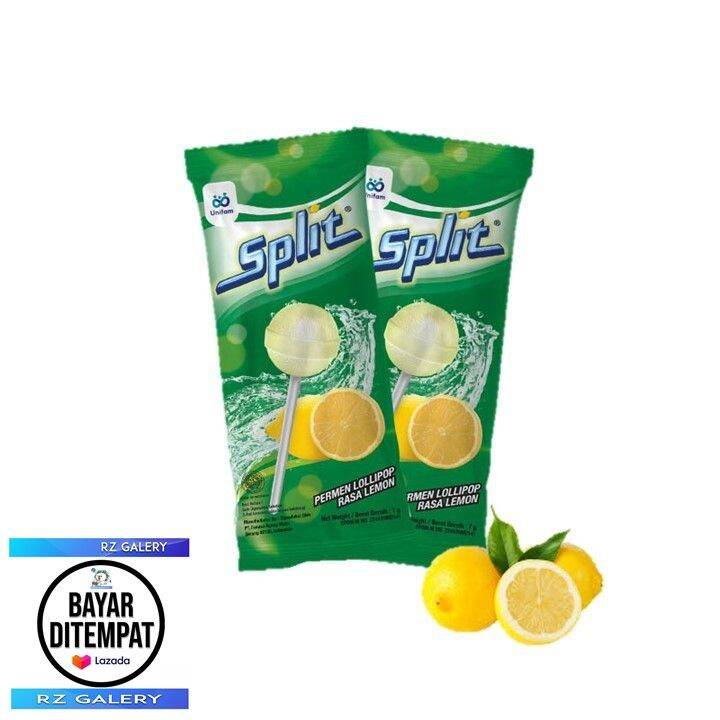SPLIT - PERMEN LOLLIPOP RASA LEMON 7g RZ GALERY Permen Lolipop SPLIT ...