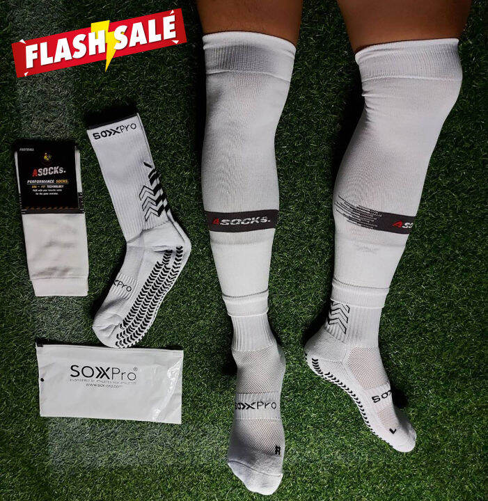 [ พร้อมส่ง ] ชุด SET ถุงเท้าตัดข้อสำเร็จรูป ASOCKs Strke Slevees Elite + ถุงเท้ากันลื่นนำเข้า ...