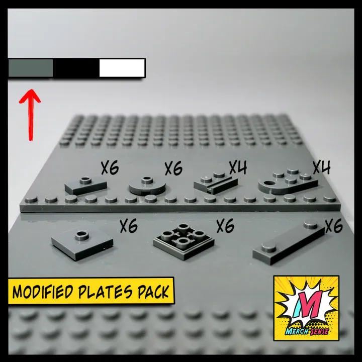 #17 Modified Plates Lego MOC Compatible Parts Mecha Armor Pack Blocks ...