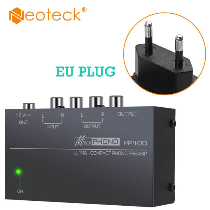 Neoteck Phono preamplifier PP400 Audiophile M/M Phono Preamp Preamplifier with RCA Input ...