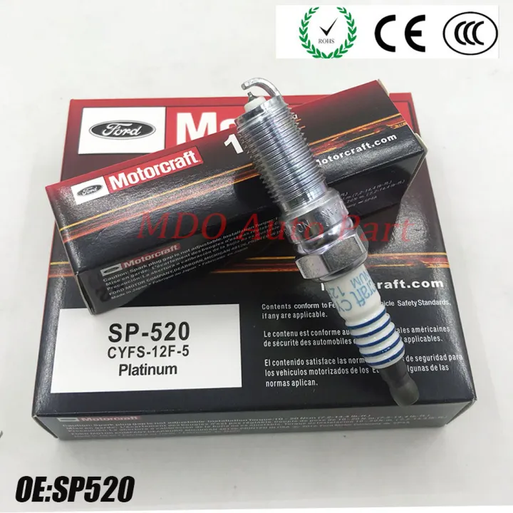 (4pcs) SP-520 CYFS-12F-5 Motorcraft Spark Plug for Ford Ecosport 2014 2015 2016 2017 2018 2019 ...