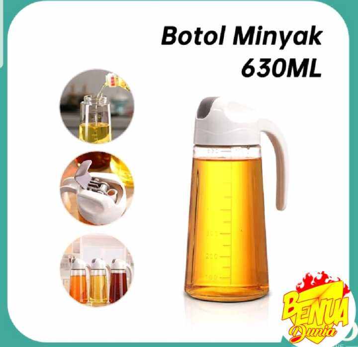 BD - BOTOL KACA MINYAK GORENG ISI 630ML // BOTTLE OIL POT KAPASITAS ...