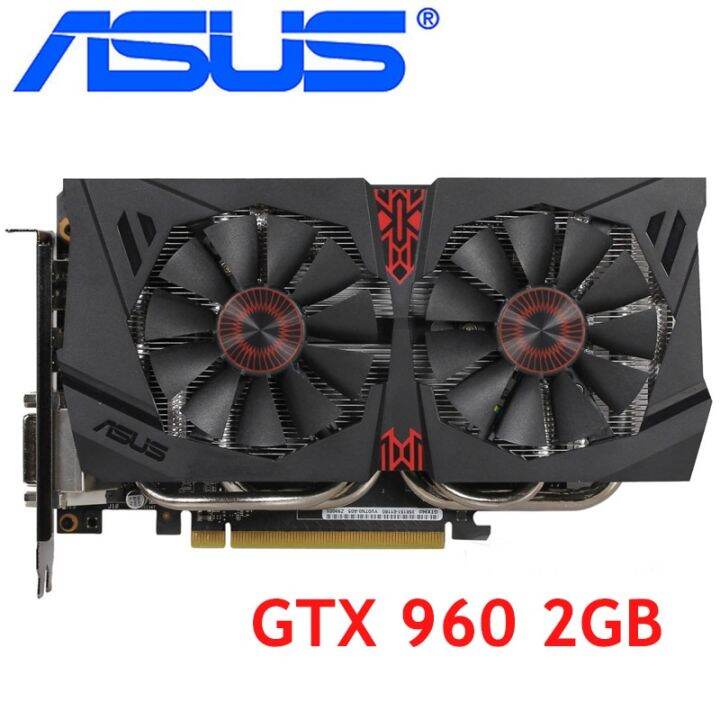 การ์ดแสดงผล1 ASUS GTX 960 2GB การ์ดแสดงผล GDDR5 128Bit สำหรับ Nvidia VGA การ์ด Geforce GTX960 ...