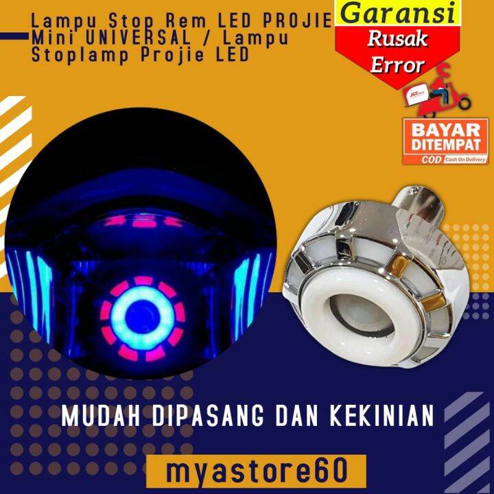 Lampu Stop Rem Belakang LED PROJIE Mini UNIVERSAL Lampu Setop Stoplamp ...