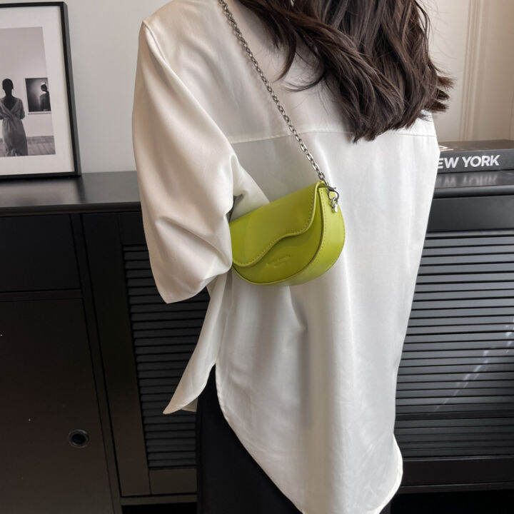 Jivil กระเป๋าผู้หญิงสะพายพาดลำตัวมินิหลากสีกระเป๋าสะพายไหล่สีทึบหนัง PU ...