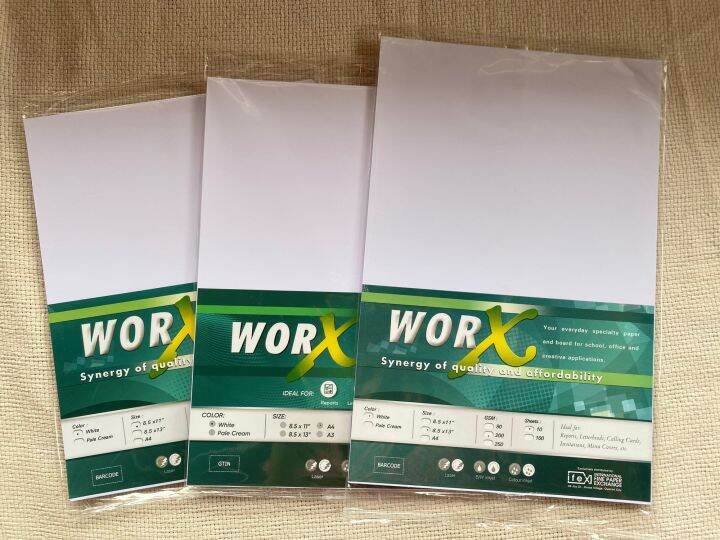 WORX SPECIALTY BOARD VELLUM 10's/Short (200gsm) /A4 (200gsm)/ 10's ...