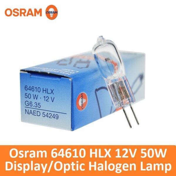 Osram 64610 HLX 50W 12V G6.35 NAED 54249 BRL A1 220 Halogen Lamp Peanut ...