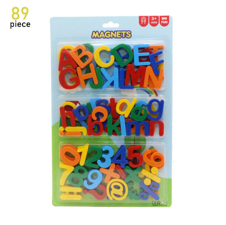 89pcs Magnetic Letters Alphabet Numbers Math Symbols Magnet Sticker ...