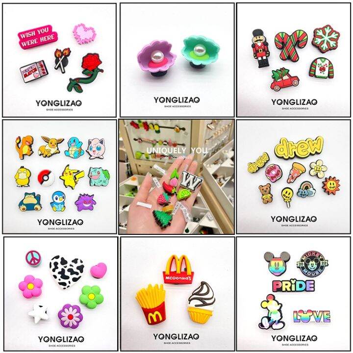 cross แท้ jibbitz set ตัวติดรองเท้า ชุดอุปกรณ์เสริมรองเท้า รองรับปุ่ม ...