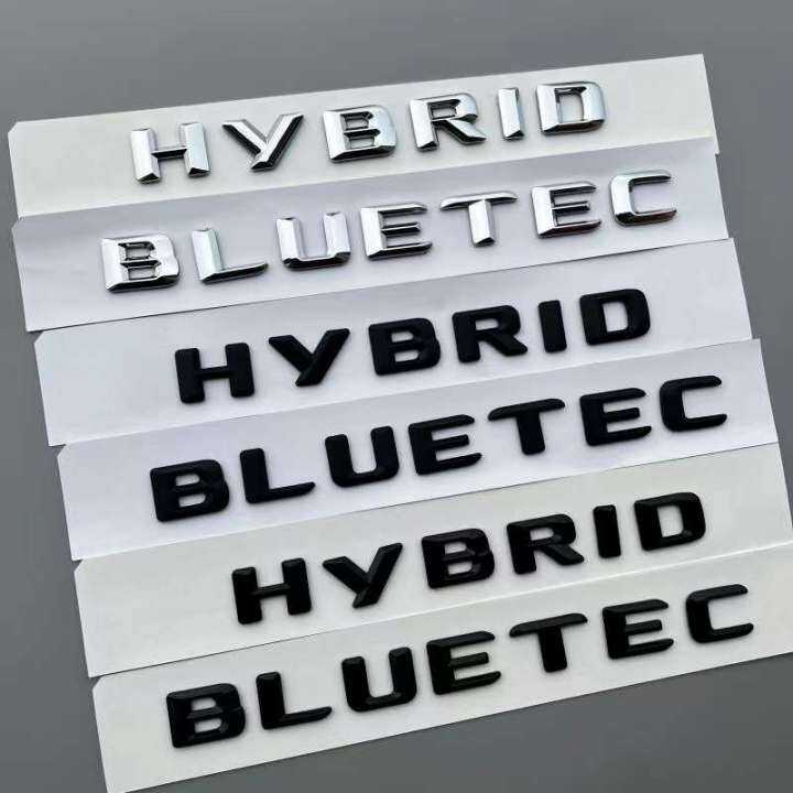 ABS ตัวอักษร Hybrid BLUETEC สัญลักษณ์ Trunk ด้านข้าง Fender Badge ป้าย ...