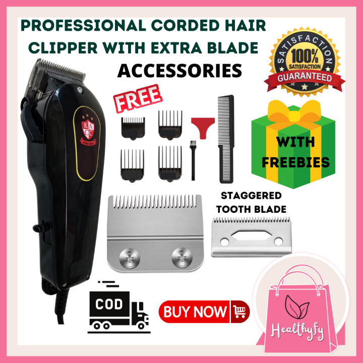 [HEALTHYFY] PROFESSIONAL HAIR CORDED CLIPPER WITH EXTRA BLADE ...