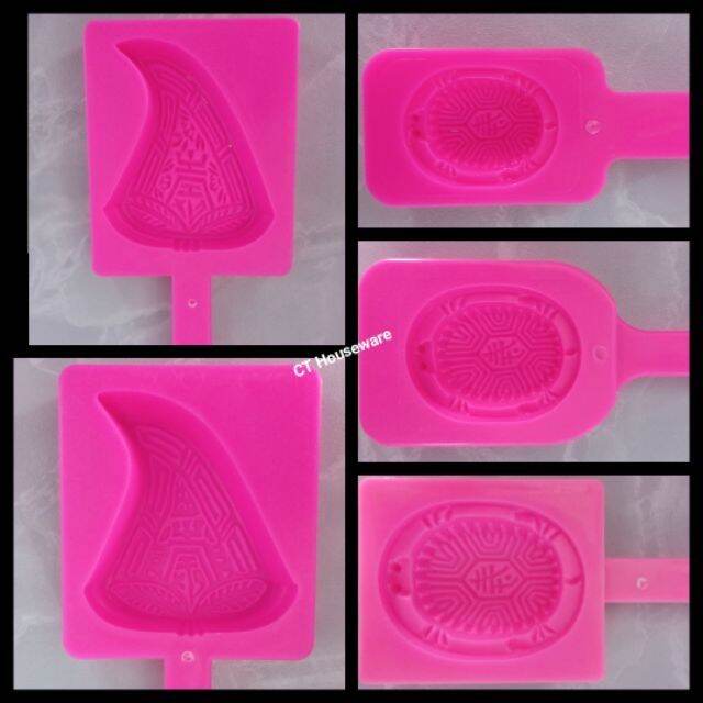 Ang Ku Kueh Mould / Tortoise Shape Cake Mould /Peach Kuih Mould / Acuan ...