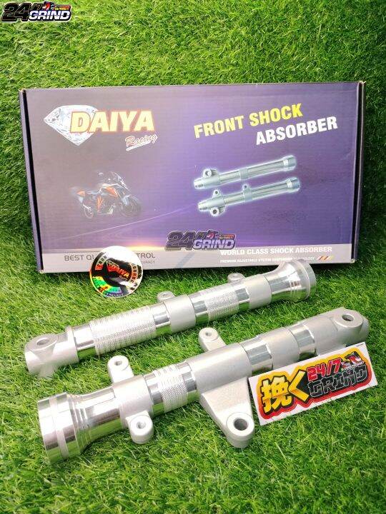 LIGHTEN FRONT SHOCK DAIYA YAMAHA AEROX V1 / AEROX V2 SILVER | Lazada PH
