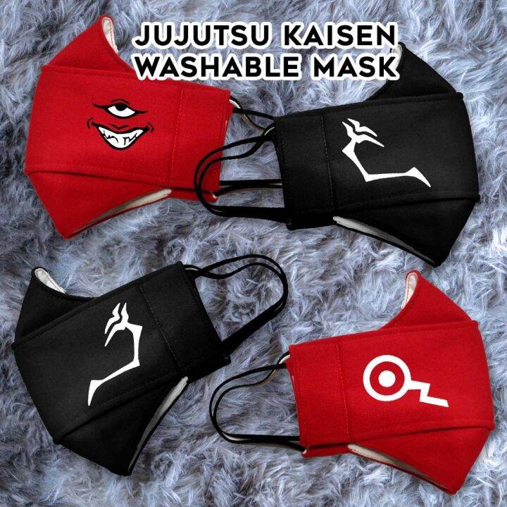[hot sale] Jujutsu Kaisen Facemask Sukuna Inumaki High Anime Manga ...