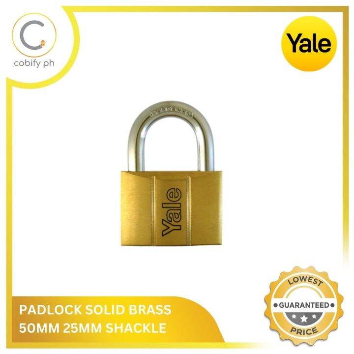 Yale Padlock Solid Brass 50mm 25mm Shackle | Lazada PH