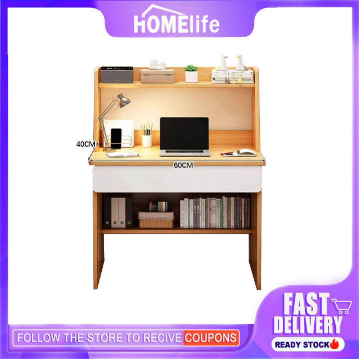 Homelife Computer Table Bookshelf Integrated Home Bedroom Student Study ...
