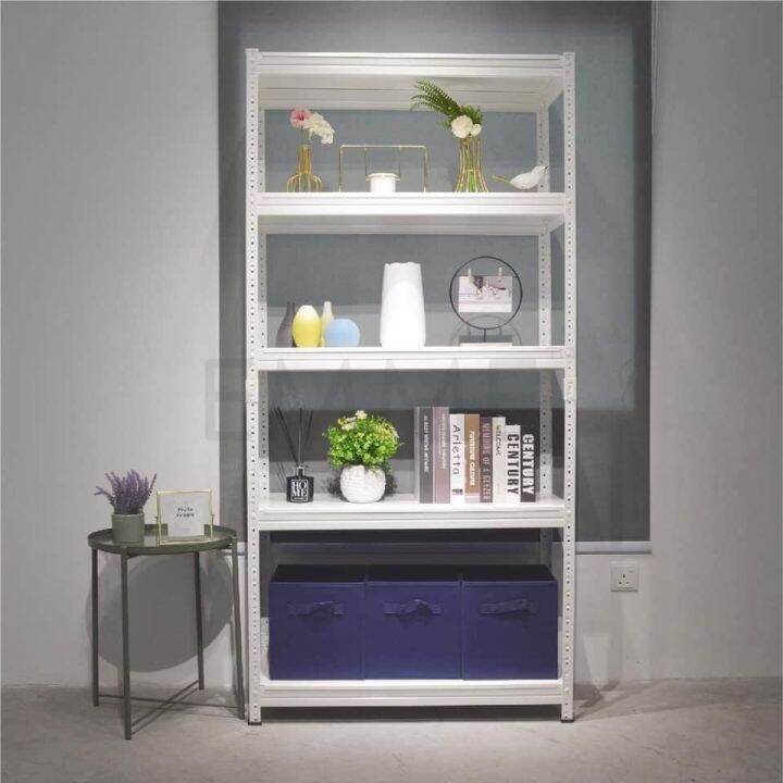 5 Layers Laminated Shelves Boltless Metal Warehouse Rack Metal Frame ...