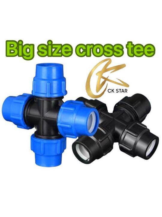 PE Compression Fittings Cross tee 1 1/4, 1 1/2, 2, reducer | Lazada PH