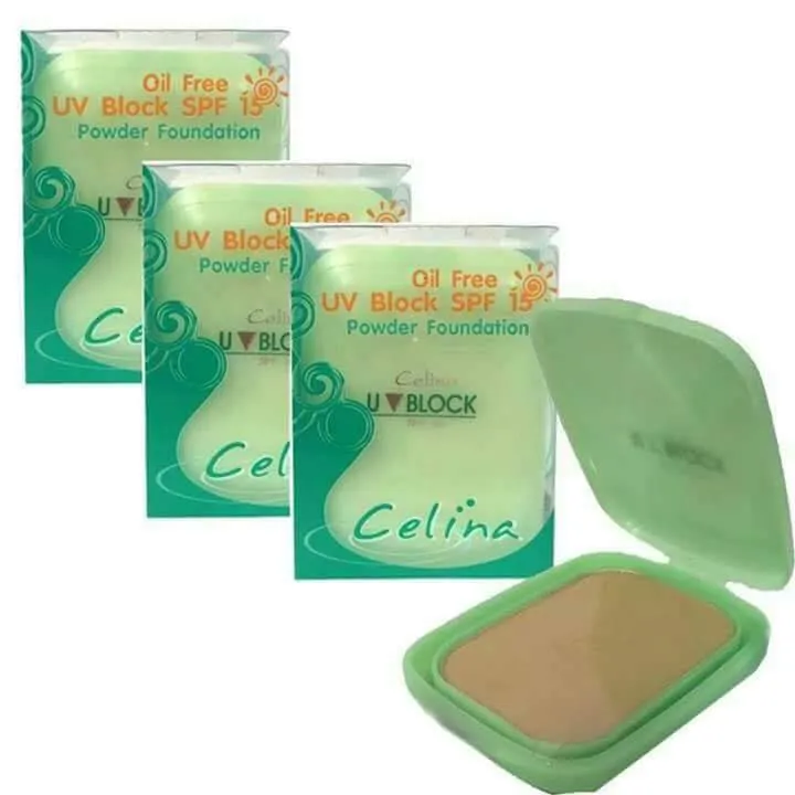 CELINA UV BLOCK OIL FREE POWDER FOUNDATION : เซลิน่า แป้งพริตตี้ แป้ง ...