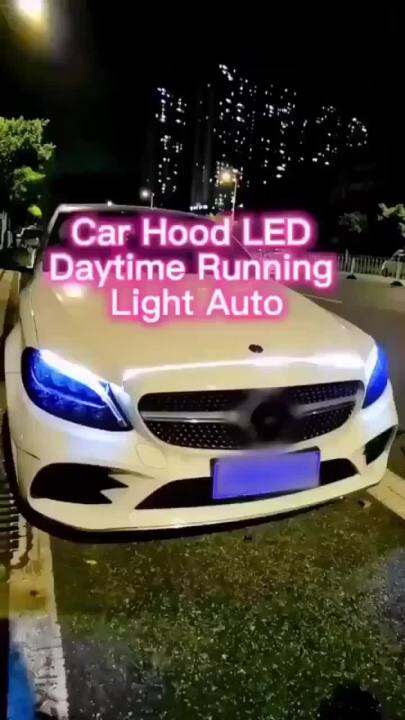 Car Door Edge Projector Car LED Hood Light Strip 70 Inches Exterior Car ...