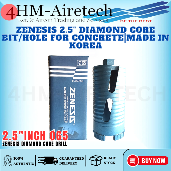FOURHM [ORIGINAL] 65MM ZENESIS DIAMOND CORE BIT DRILL/HOLE FOR CONCRETE ...
