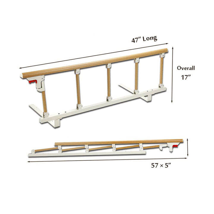 Safety Guard for Baby Patient Folding Bed Rail Side Guard Rails Safety ...