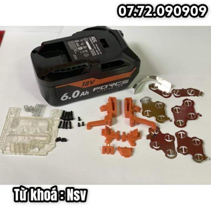 Nsv (AEG/ML20) Vỏ mạch Thay Thế pin AEG/Ridgid 18V 5S2P, mạch nhận sạc ...